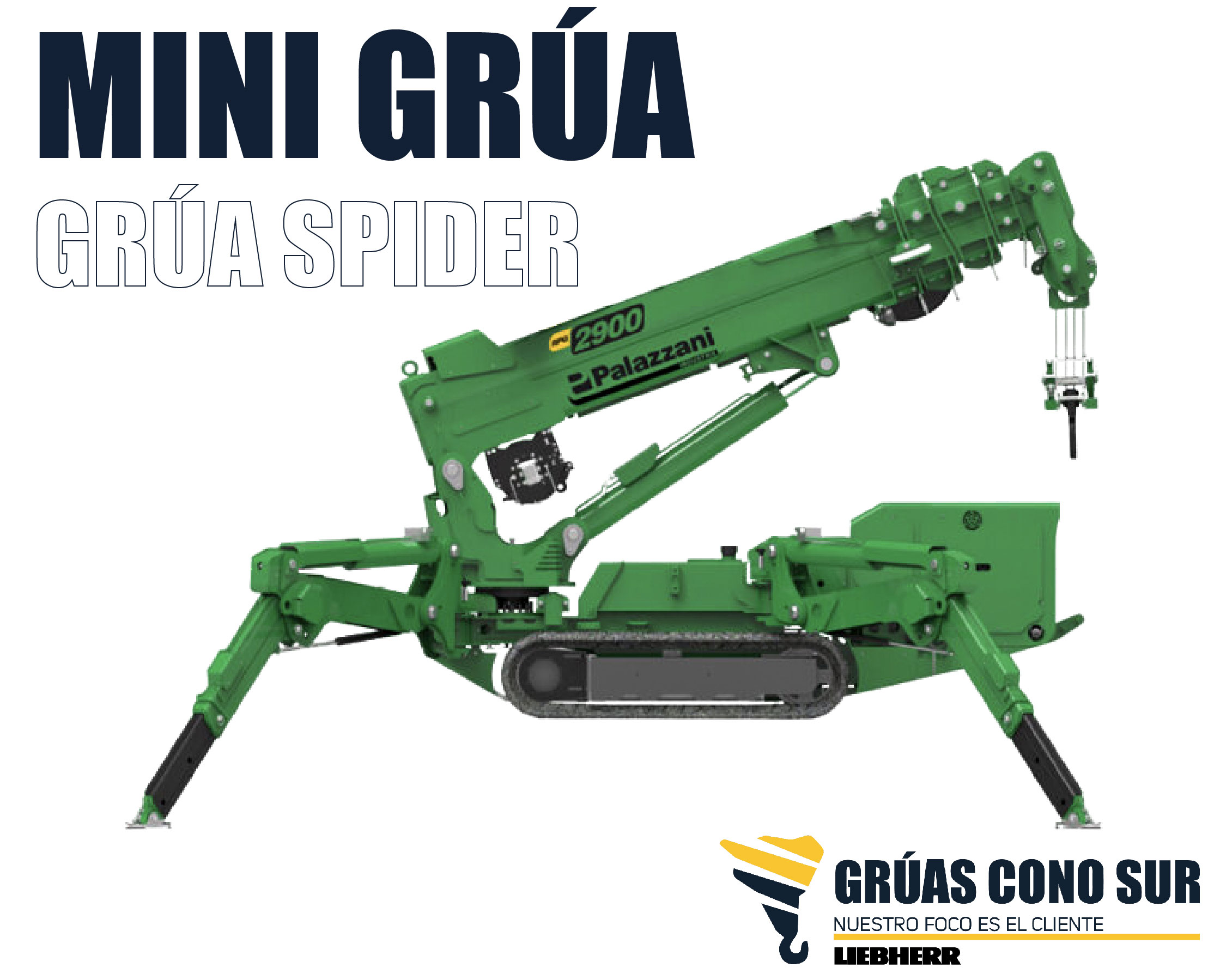 Mini Grúa - Grúa Spider - RPG 2900 - Chile -Cotiza con nosotros